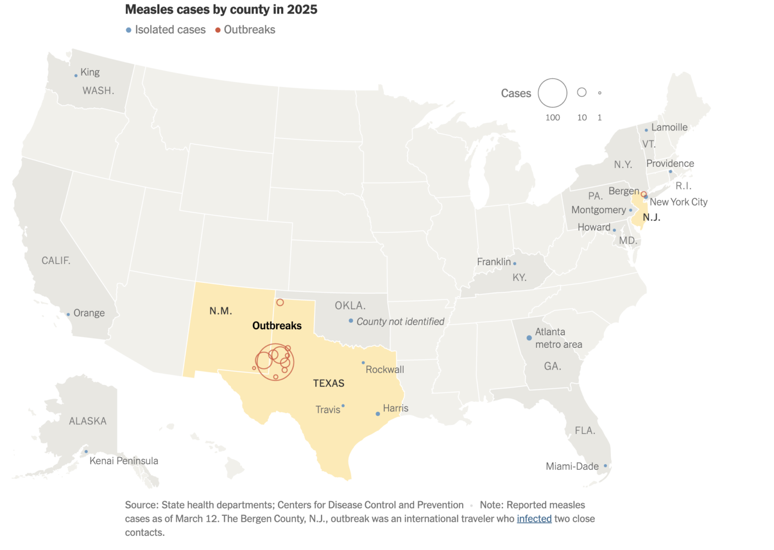 United States: Where U.S. Measles Outbreaks Are Spreading | The ...