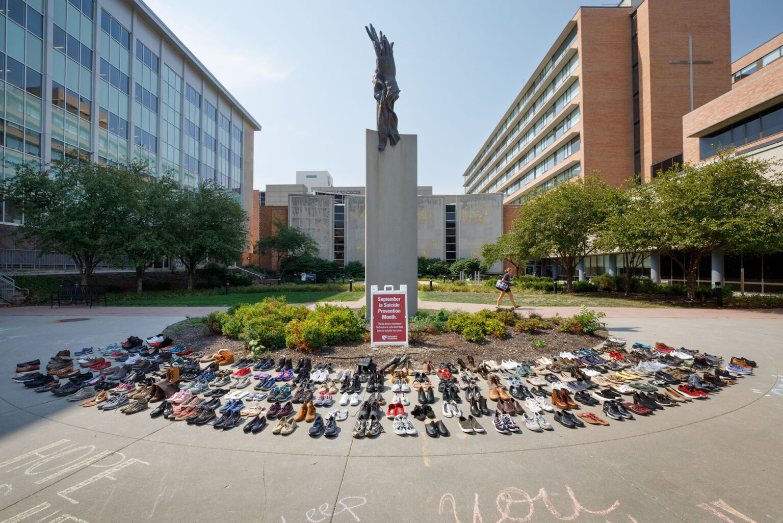 Silent display marks lives lost to suicide | Newsroom | University of ...