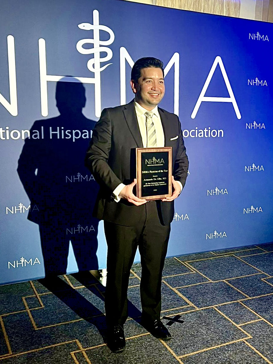 Dr. De Alba named NHMA Physician of Year | Newsroom | University of ...