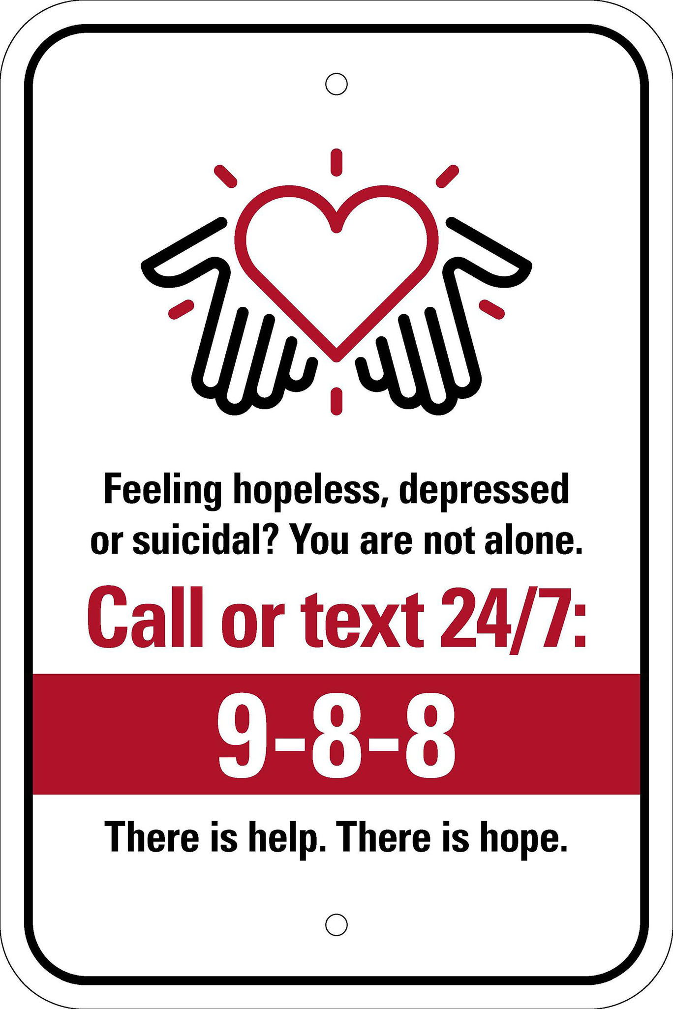 New signage gives hope to those in crisis | Newsroom | University of ...