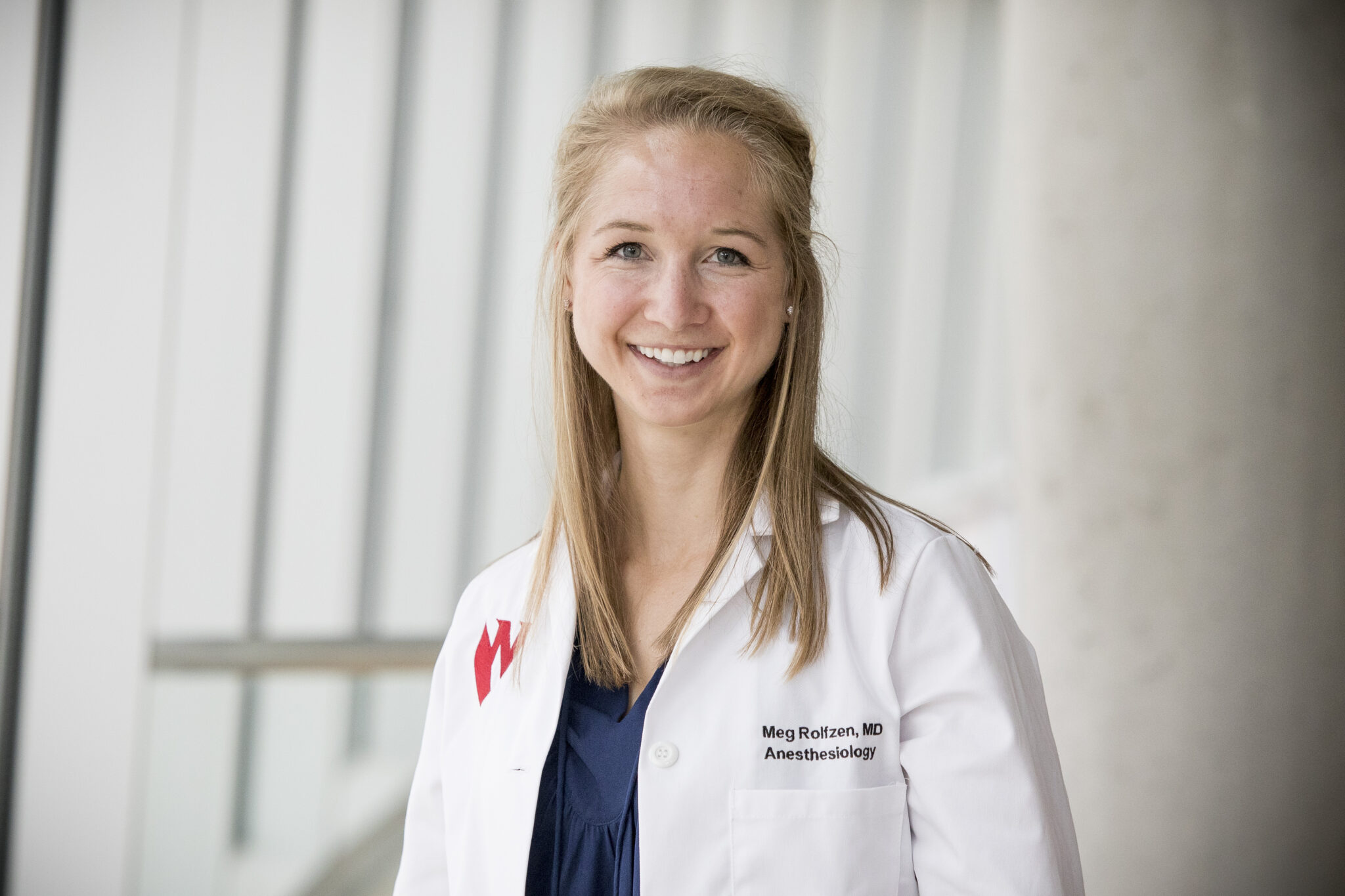 Megan Rolfzen, MD, a UNMC department of anesthesiology resident and ...
