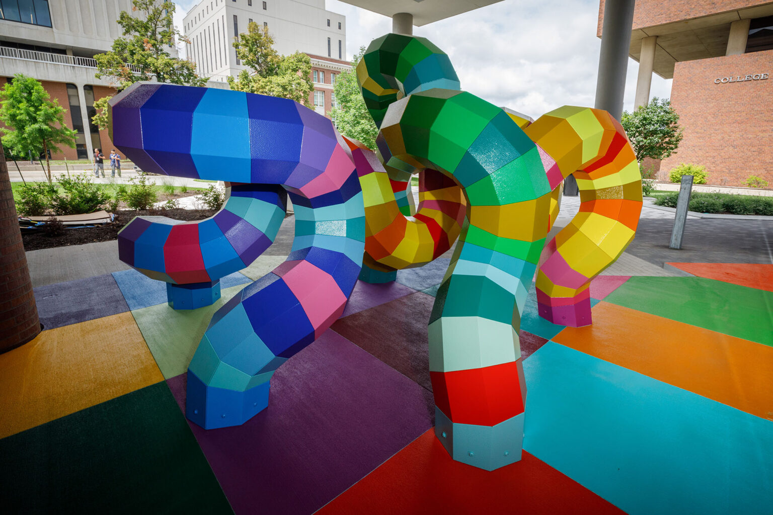 New public art celebrates what abounds in Williams Science Hall ...