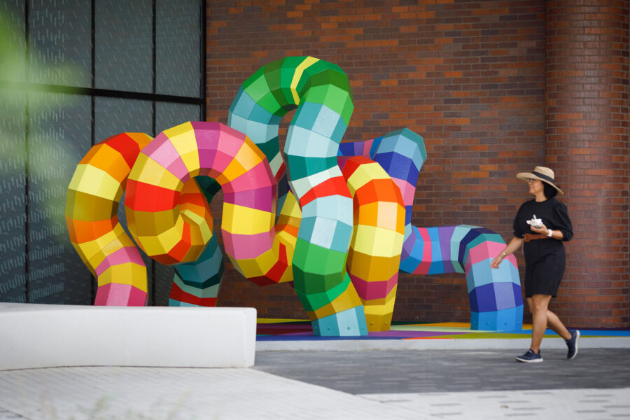 New public art celebrates what abounds in Williams Science Hall ...