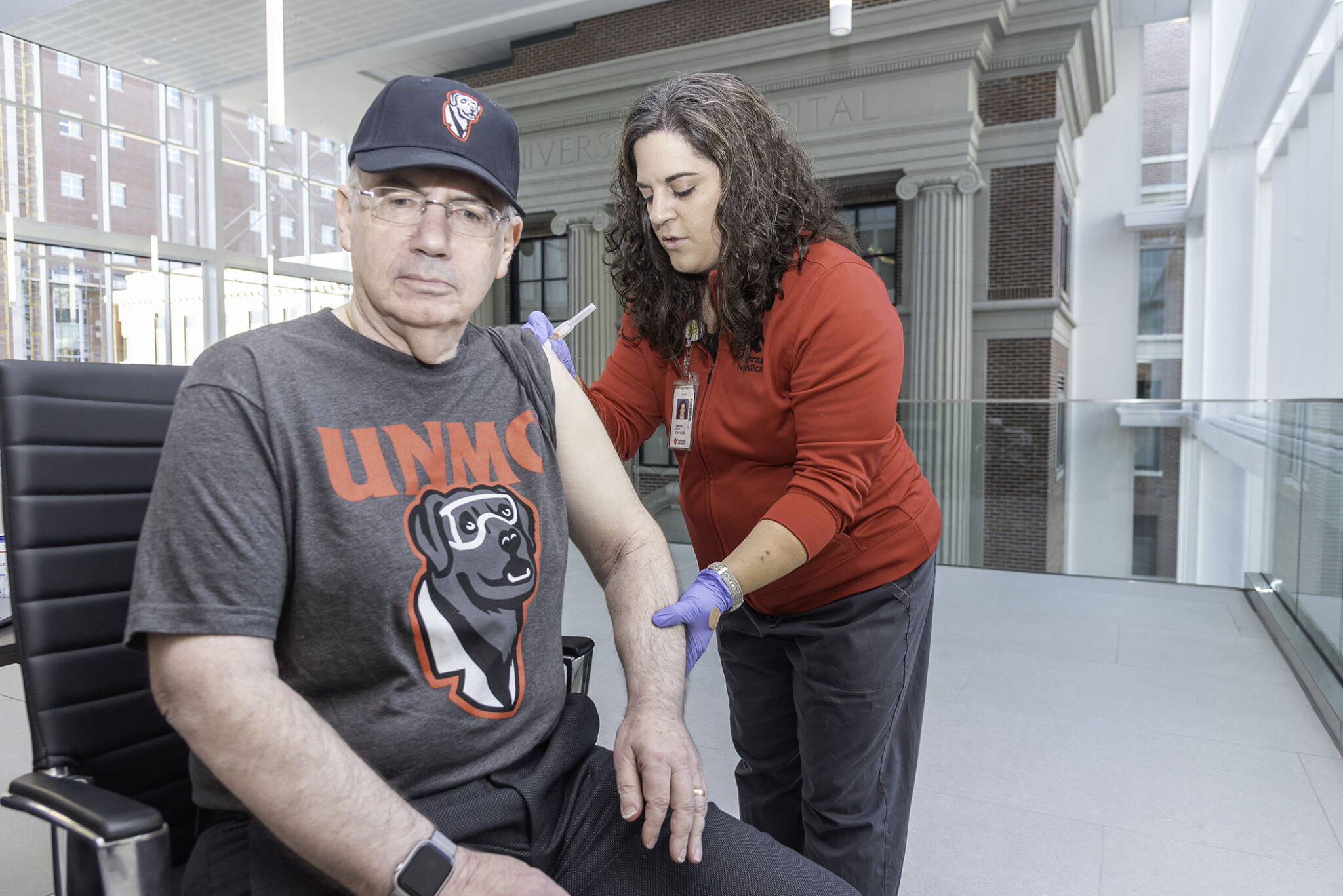 Dr. Gold rolls up sleeve for his flu vaccine | Newsroom | University of ...
