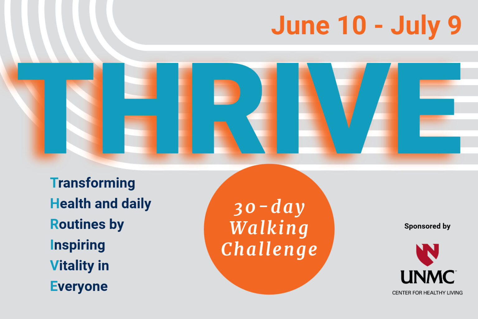 THRIVE Walking Challenge starts June 10 | Newsroom | University of Nebraska Medical Center