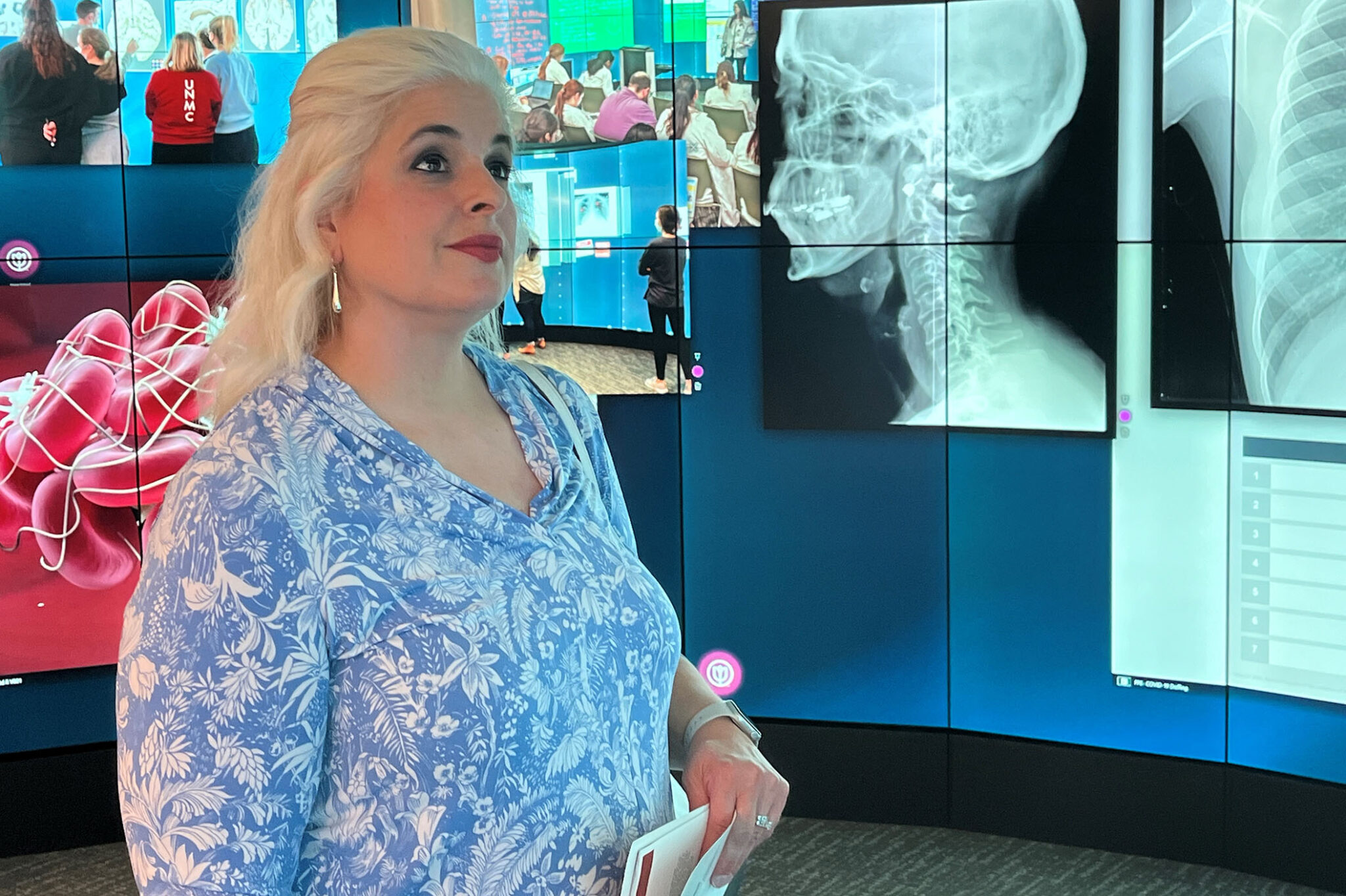 Legislative candidate Julia Palzer visits UNMC | Newsroom | University ...