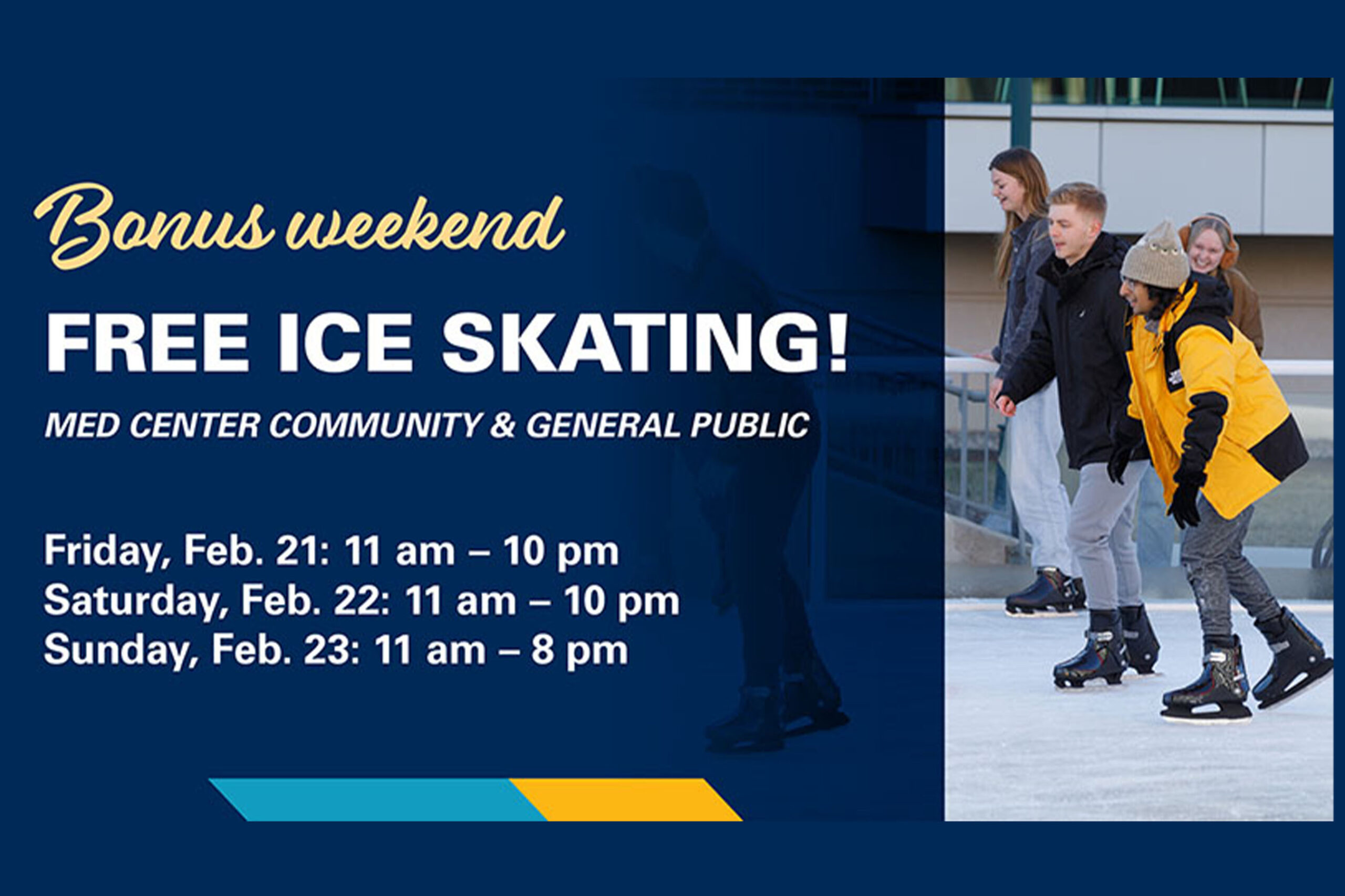 UNMC Ice Rink offering bonus weekend for skating | Newsroom ...