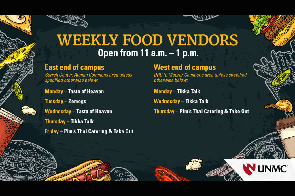 Weekly lineup of campus food vendors | Newsroom | University of ...