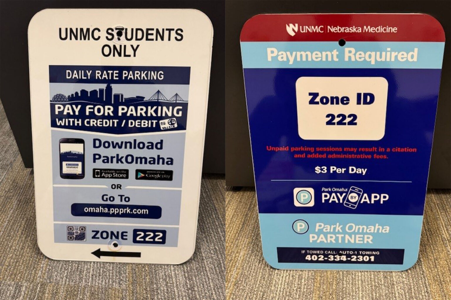 Changes ahead for Park Omaha zones, signage | Newsroom | University of ...