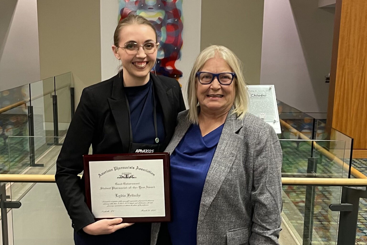Lydia Fritsche, PharmD, honored as student pharmacist of the year ...