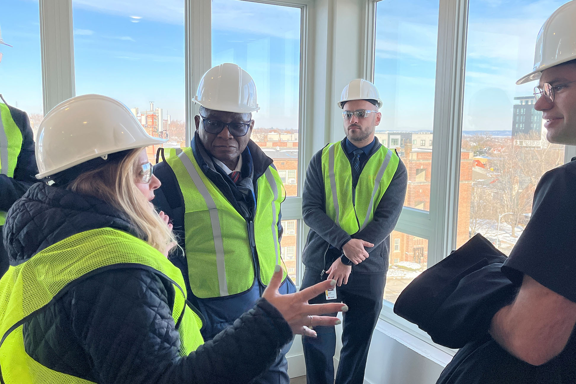 UNMC student leaders get inside look at new residence hall | Newsroom ...